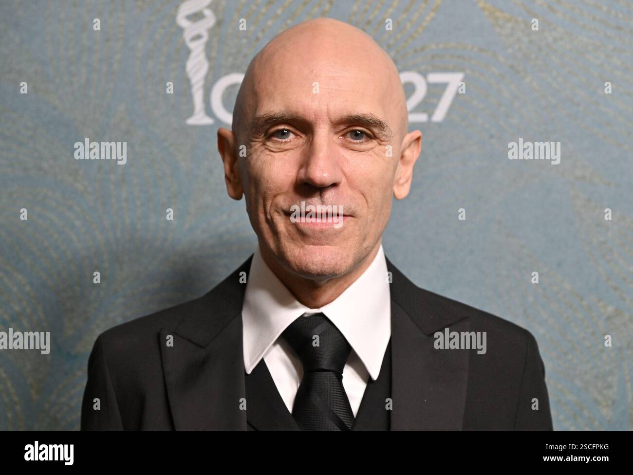 Los Angeles, USA. 06th Feb, 2025. Luca Mosca arriving to the 27th Costume Designers Guild Awards ...