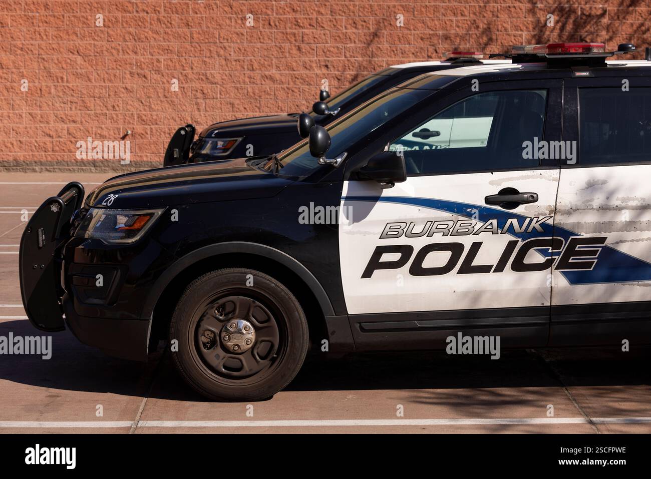 Burbank, California, USA - August 8, 2024: Burbank Police Department ...