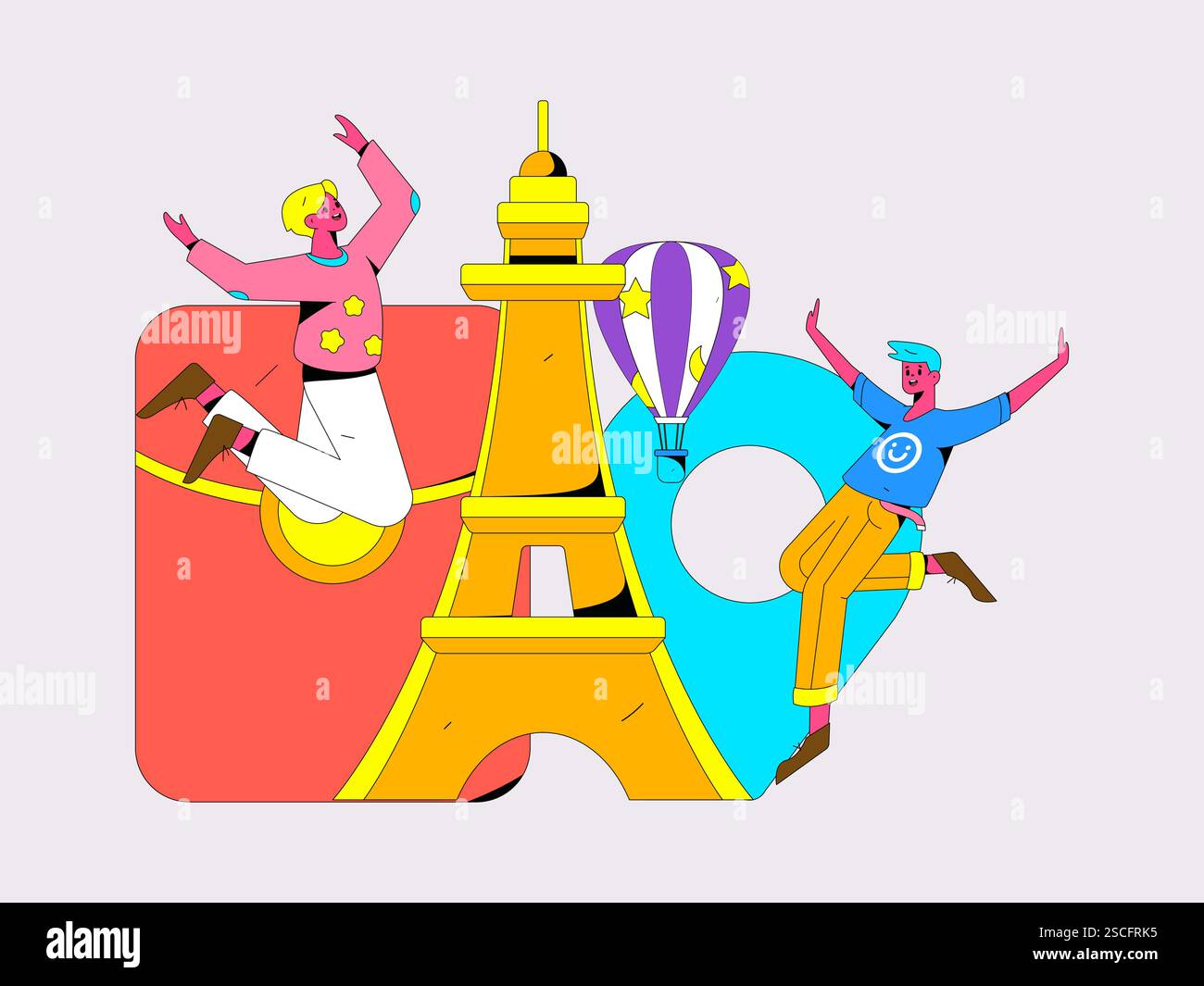 Holiday travel travel characters internet background vector hand drawn ...