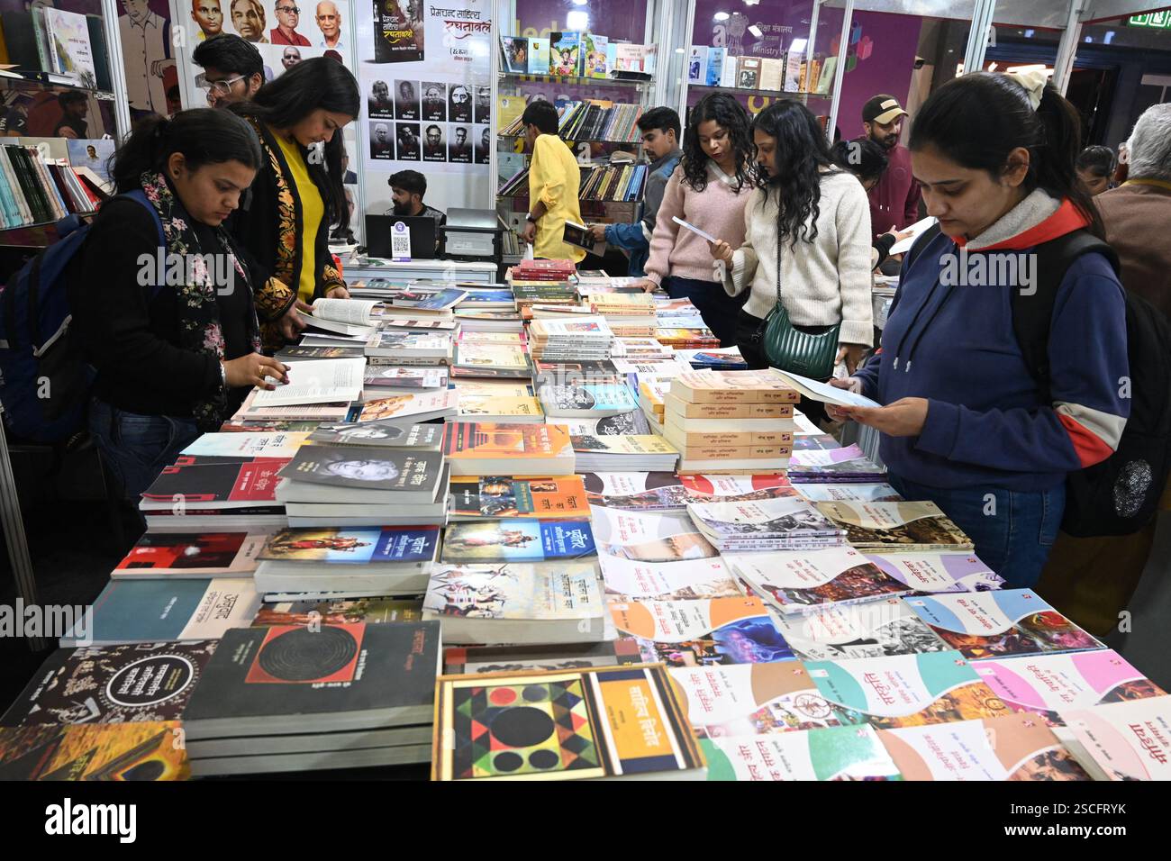 New Delhi, India. 06th Feb, 2025. NEW DELHI, INDIA - FEBRUARY 6: Booklovers visit and reading ...