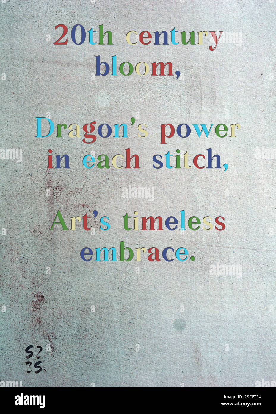 20th century bloom, Dragon's power in each stitch, Art's timeless ...