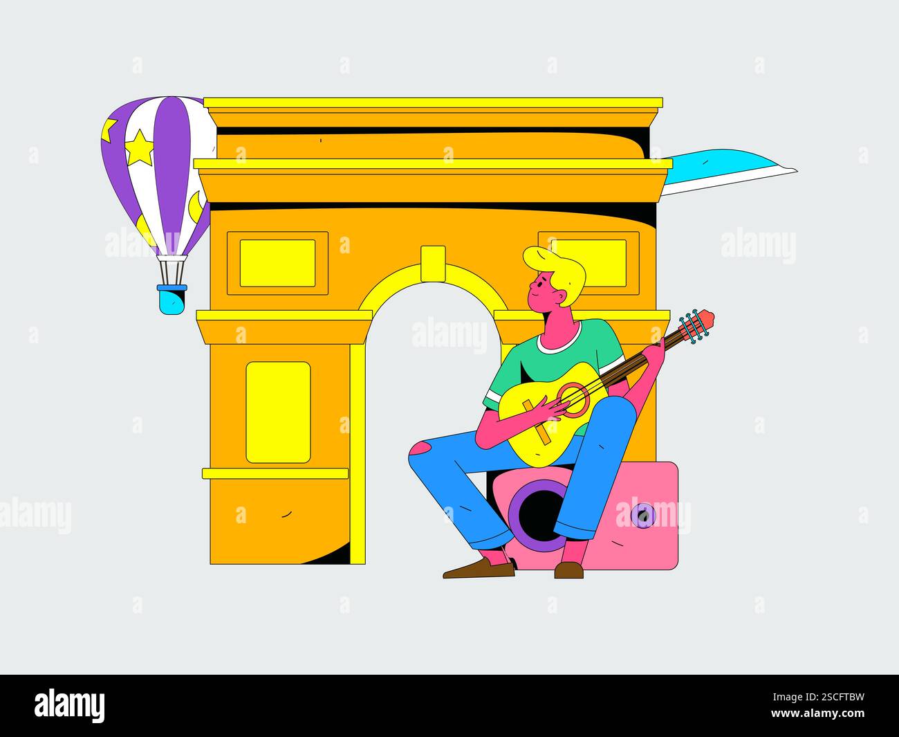 Holiday travel travel characters internet background vector hand drawn ...