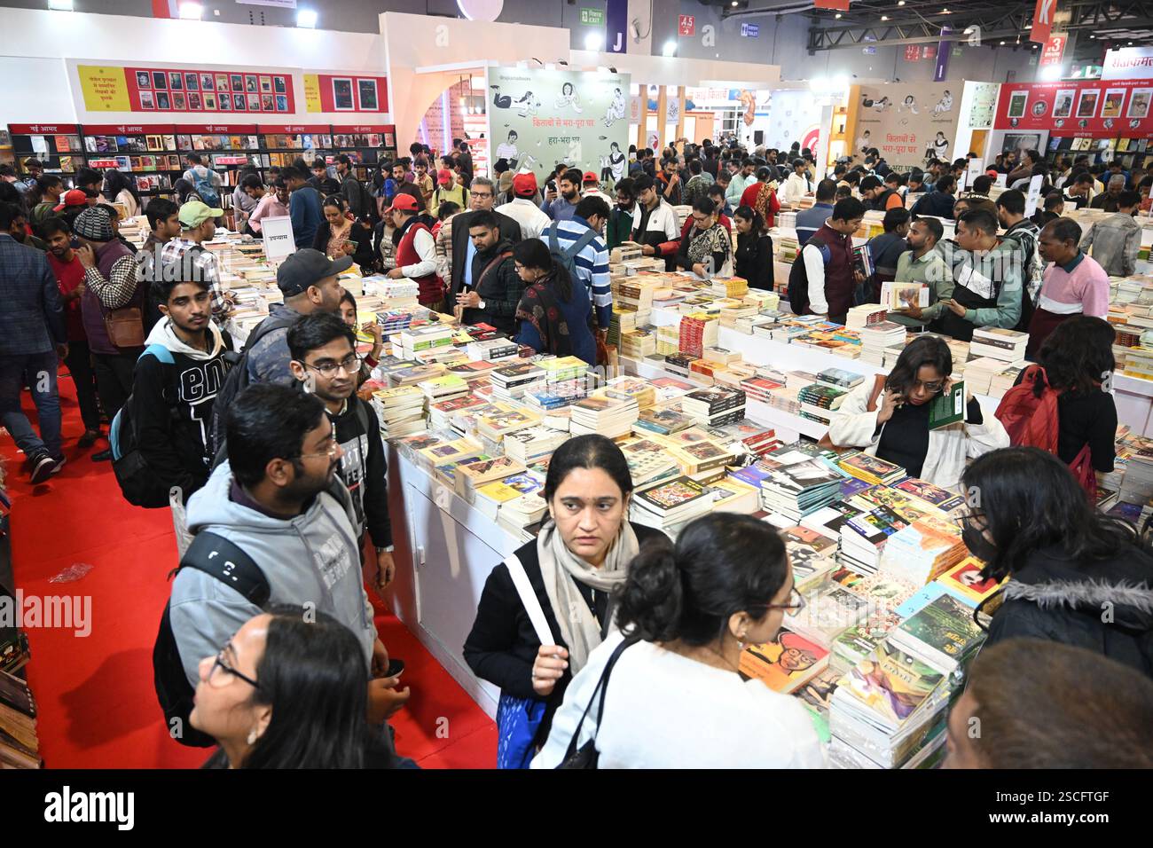 New Delhi, India. 06th Feb, 2025. NEW DELHI, INDIA - FEBRUARY 6: Booklovers visit and reading ...