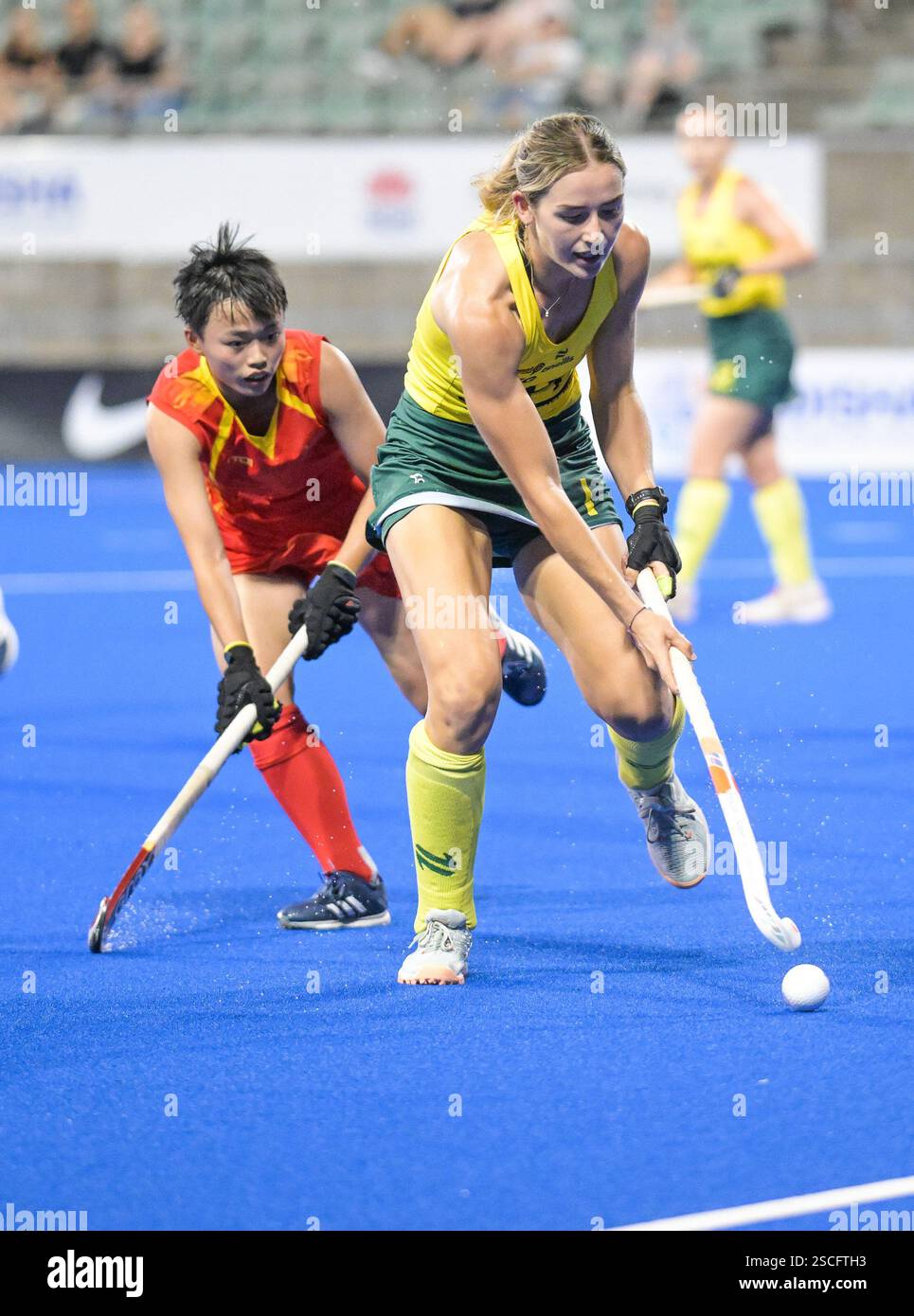 Sydney, Australia. 06th Feb, 2025. Liu Tangjie (L) of China Women ...