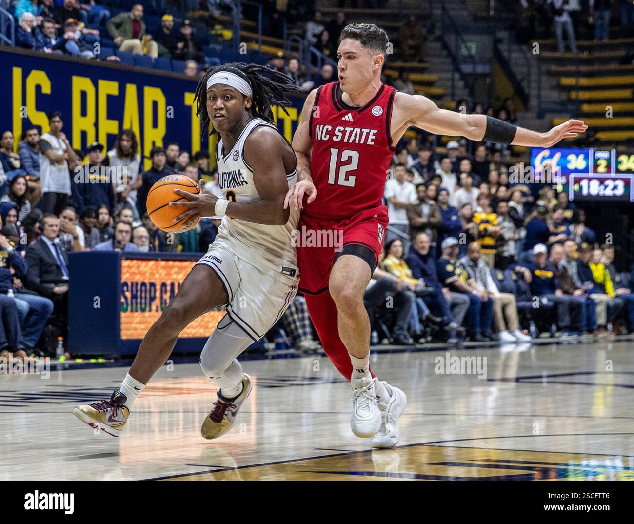 February 05 2025 Berkeley CA, USA California guard DJ Campbell (3)goes ...