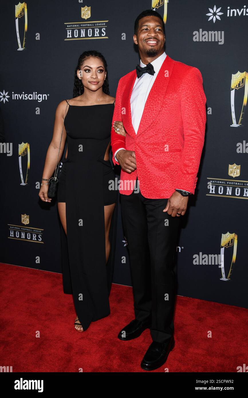 New Orleans, USA. 06th Feb, 2025. Breion Winston and Jameis Winston ...