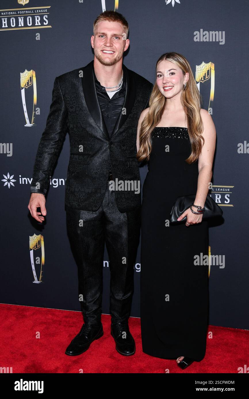 New Orleans, USA. 06th Feb, 2025. Trey McBride and Lauren Ranson ...