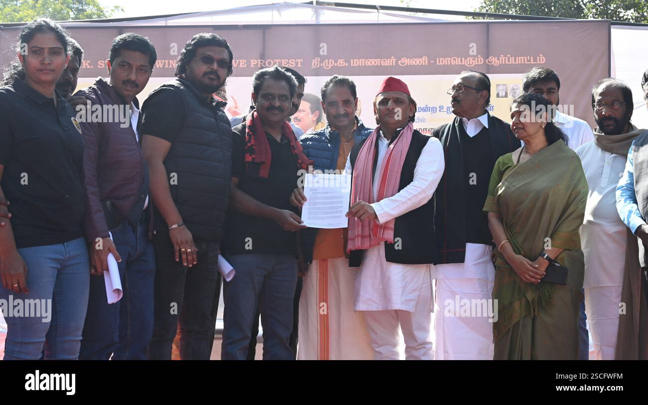 New Delhi, India. 06th Feb, 2025. NEW DELHI, INDIA - FEBRUARY 6: DMK ...