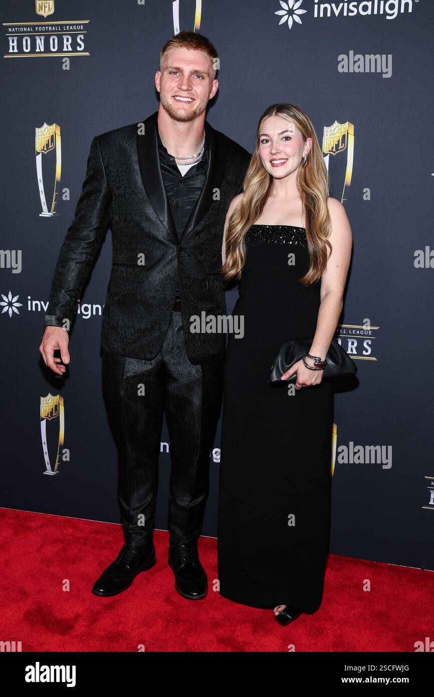 New Orleans, USA. 06th Feb, 2025. Trey McBride and Lauren Ranson ...