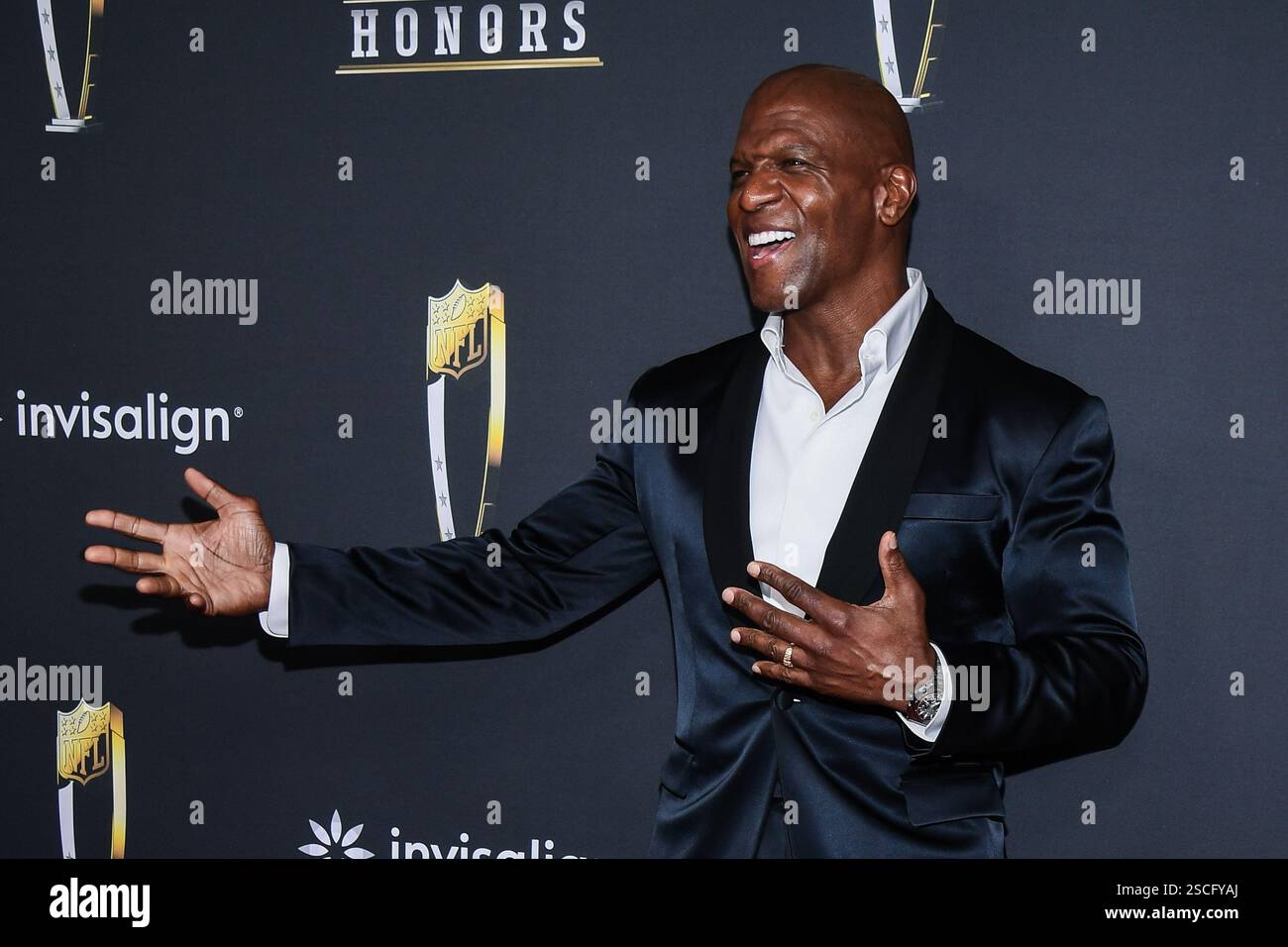 New Orleans, USA. 06th Feb, 2025. Terry Crews walking on the red carpet ...