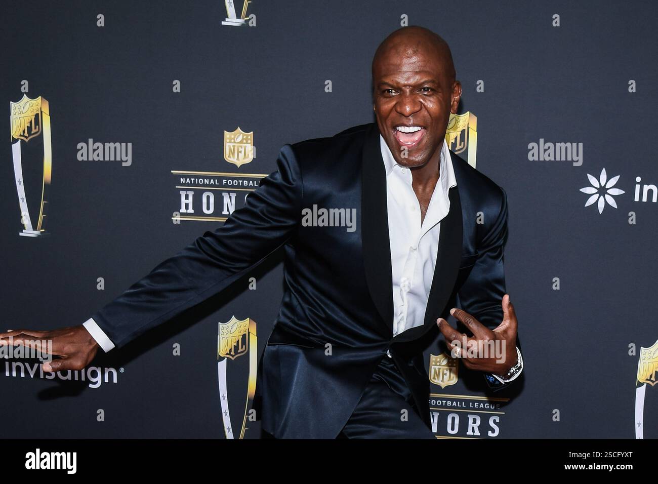 New Orleans, USA. 06th Feb, 2025. Terry Crews walking on the red carpet at NFL Honors at the ...