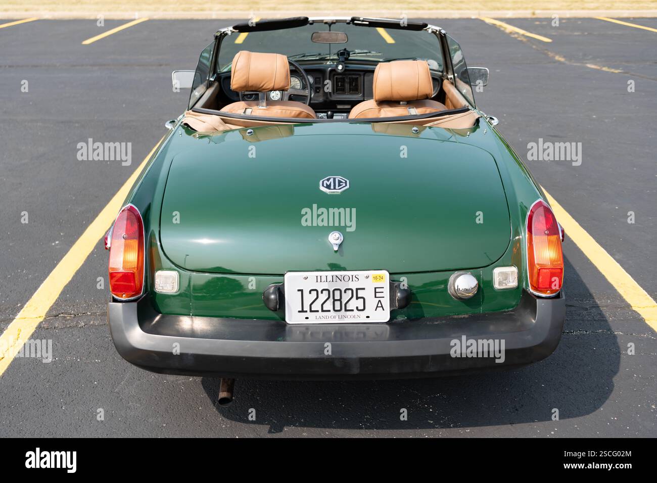Chicago, Illinois, USA - September 08, 2024: MG MGB sportscar retro ...