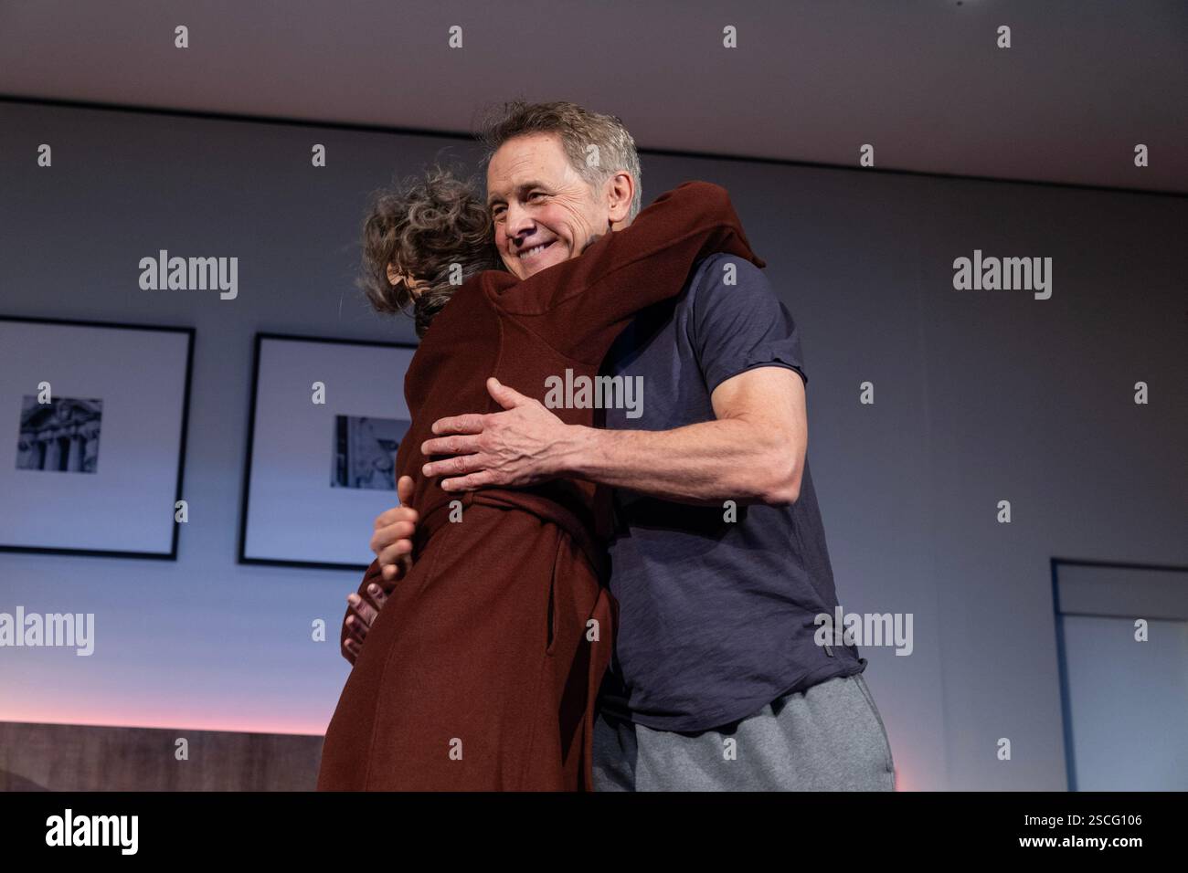New York, USA. 07th Feb, 2025. Melissa Gilbert and Mark Moses on stage ...