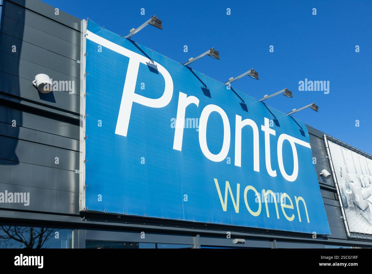 Pronto wonen store sign, furniture stores in the Netherlands and ...