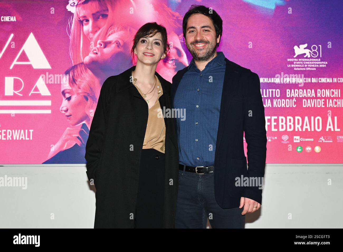 Giulia Louise Steigerwalt and Matteo Rovere during the photocall for ...
