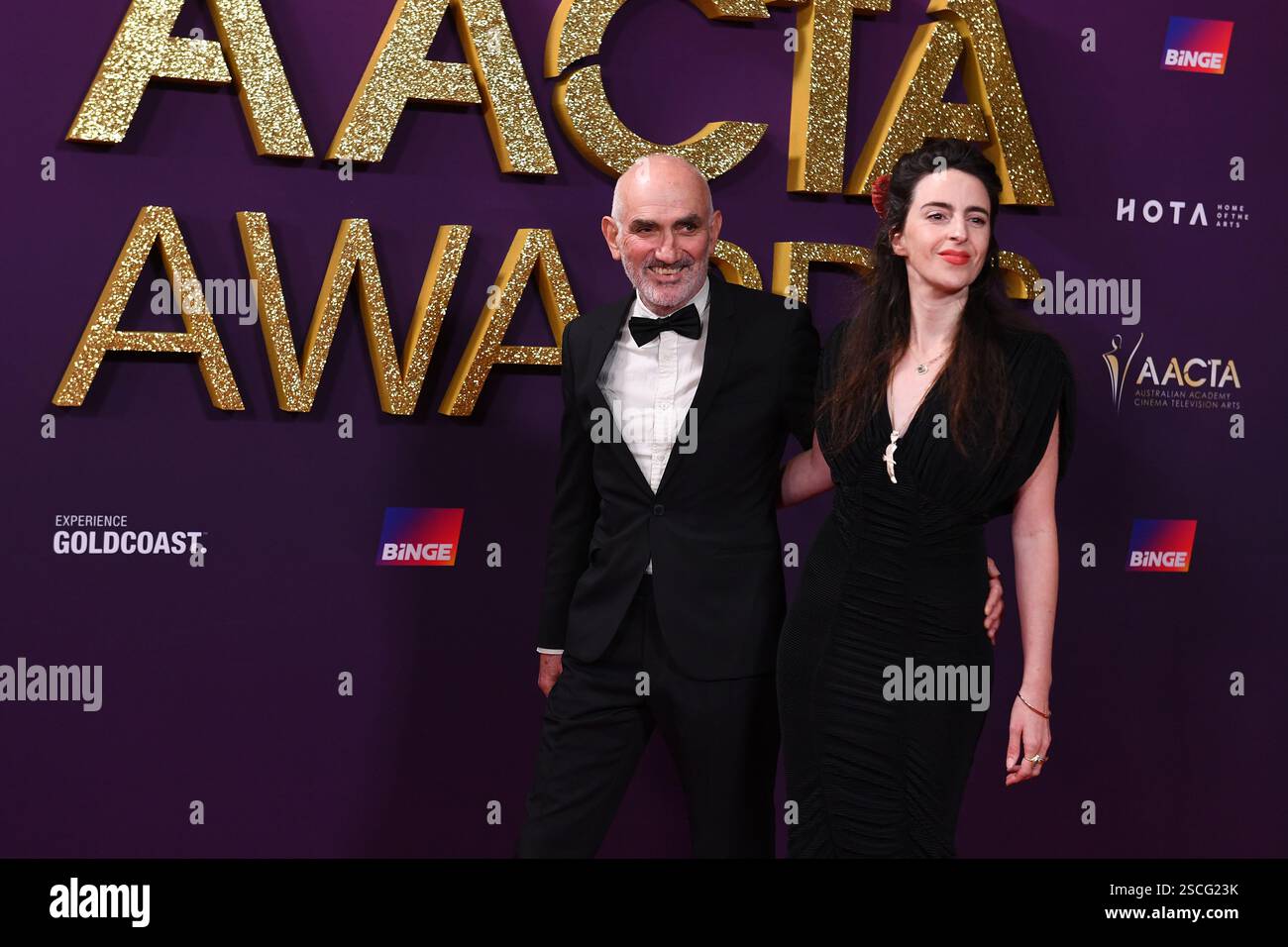 Brisbane, Australia. 07th Feb, 2025. Paul Kelly and Sian Darling pose ...