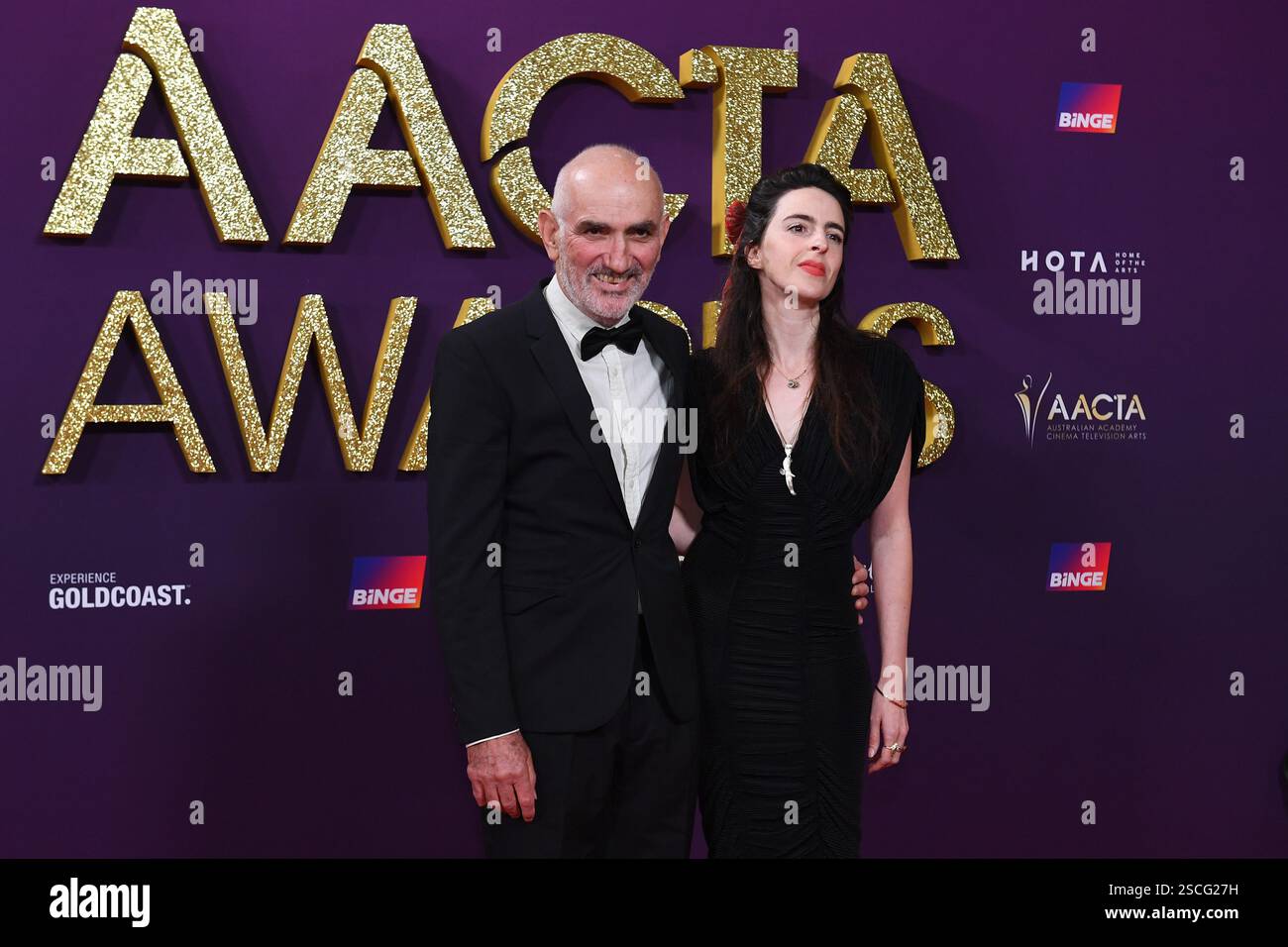 Brisbane, Australia. 07th Feb, 2025. Paul Kelly and Sian Darling pose ...