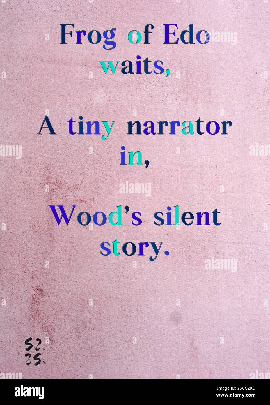 Frog of Edo waits, A tiny narrator in, Wood's silent story. Eloise ...