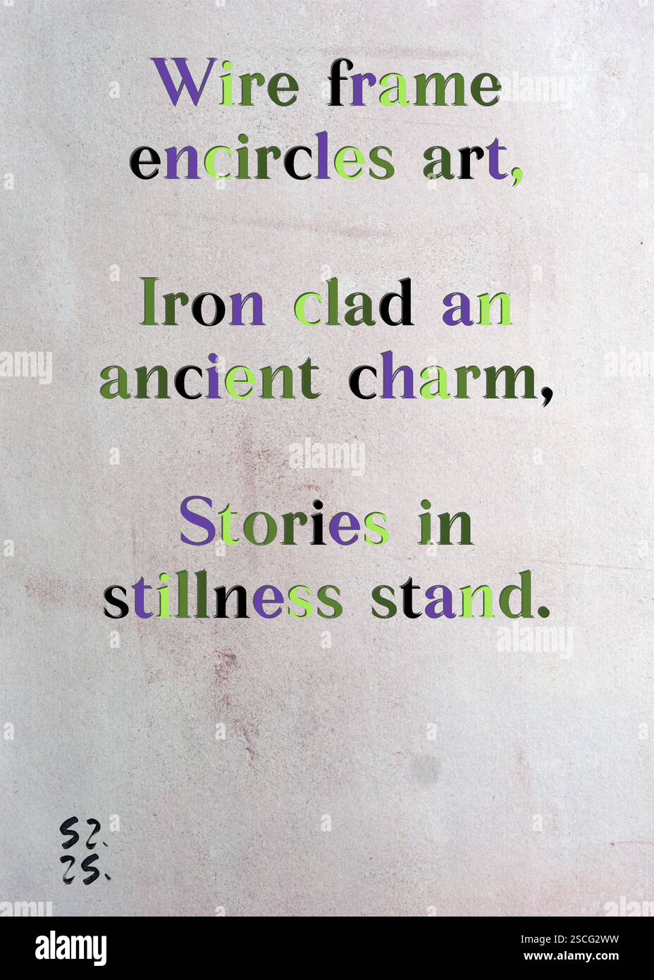 Wire frame encircles art, Iron clad an ancient charm, Stories in ...