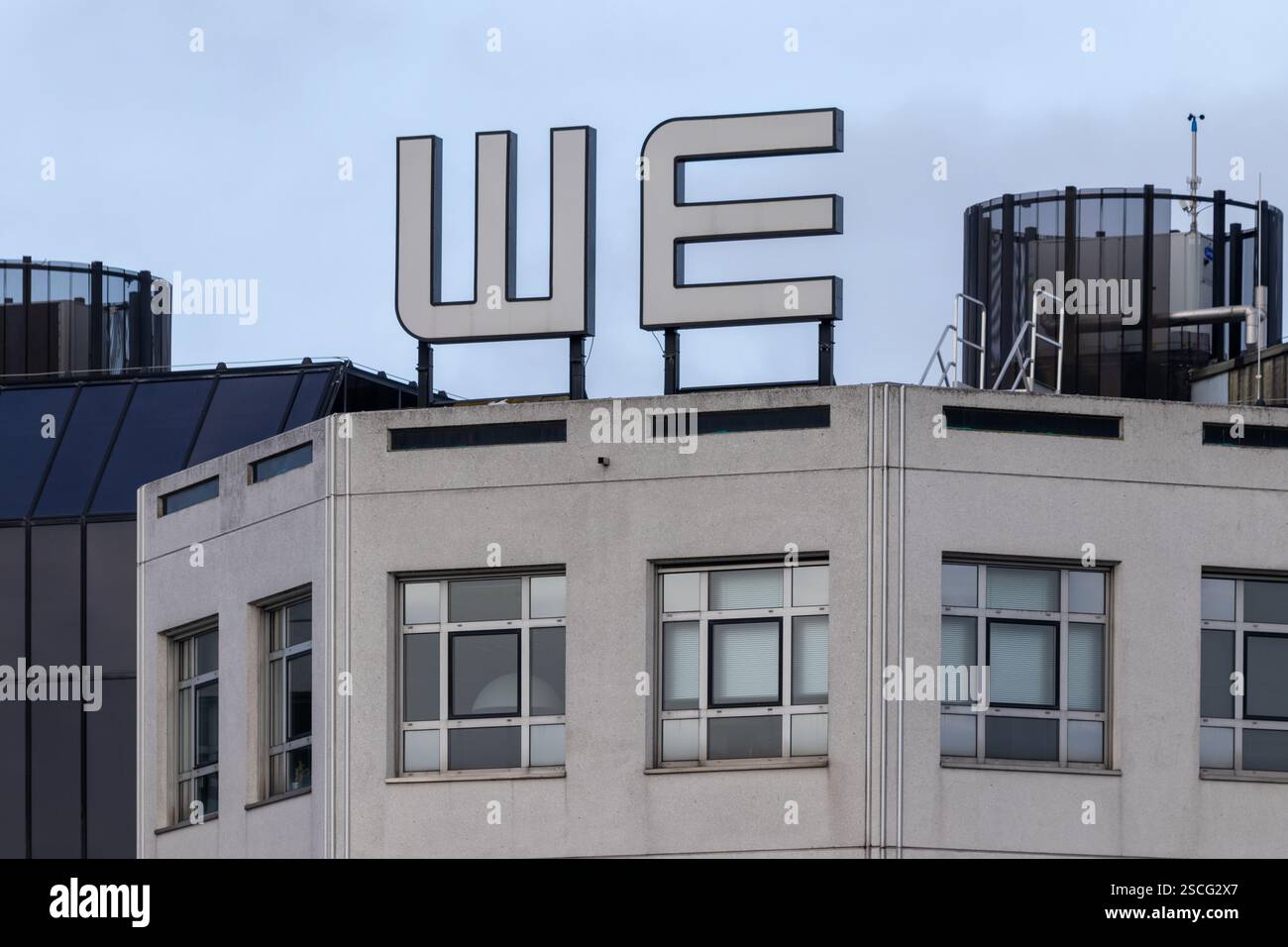 WE headquarters sign, also known as WE Fashion, is originally a Dutch ...