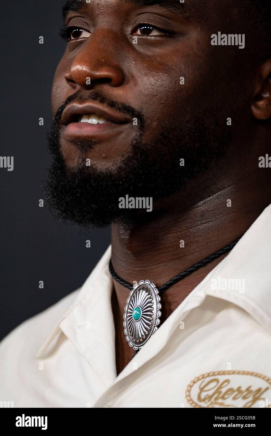 New Orleans, United States. 06th Feb, 2025. Singer Shaboozey arrives on ...