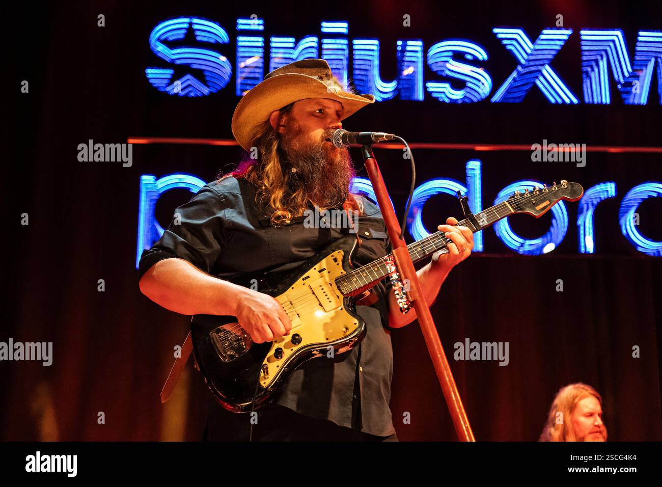 Chris Stapleton performs during an exlcusive concert for SiriusXM and ...