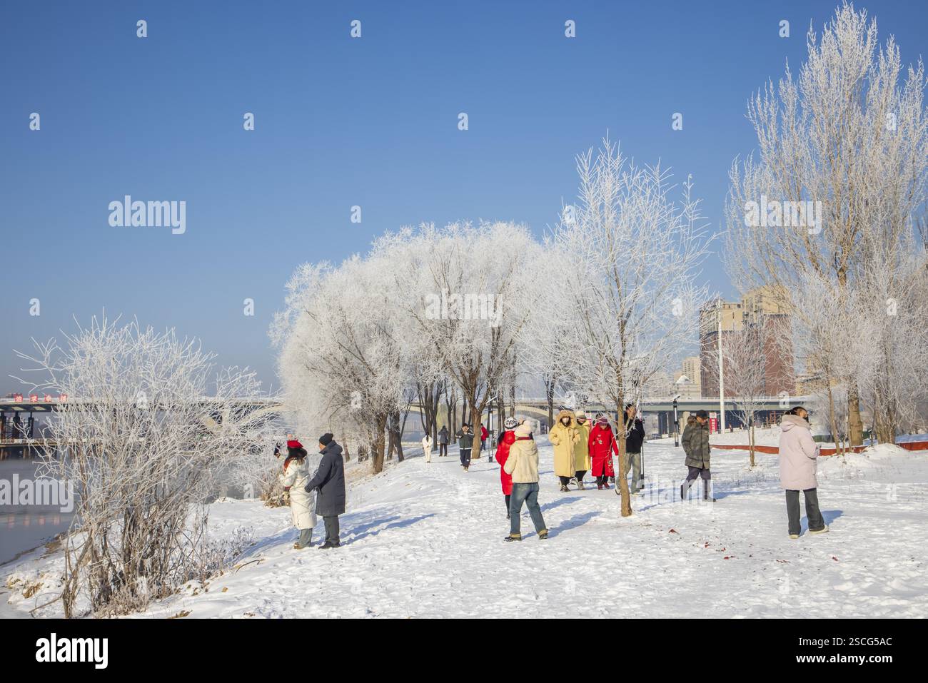 Rime scenery in Jilin City, northeast China's Jilin Province, 31 ...