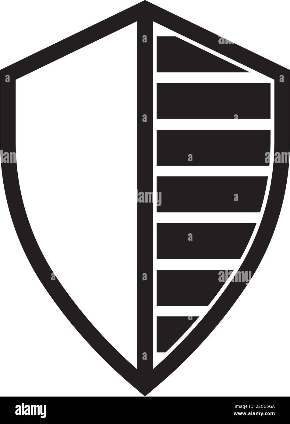 Shield Logo Illustration Element Design Stock Vector Image & Art - Alamy