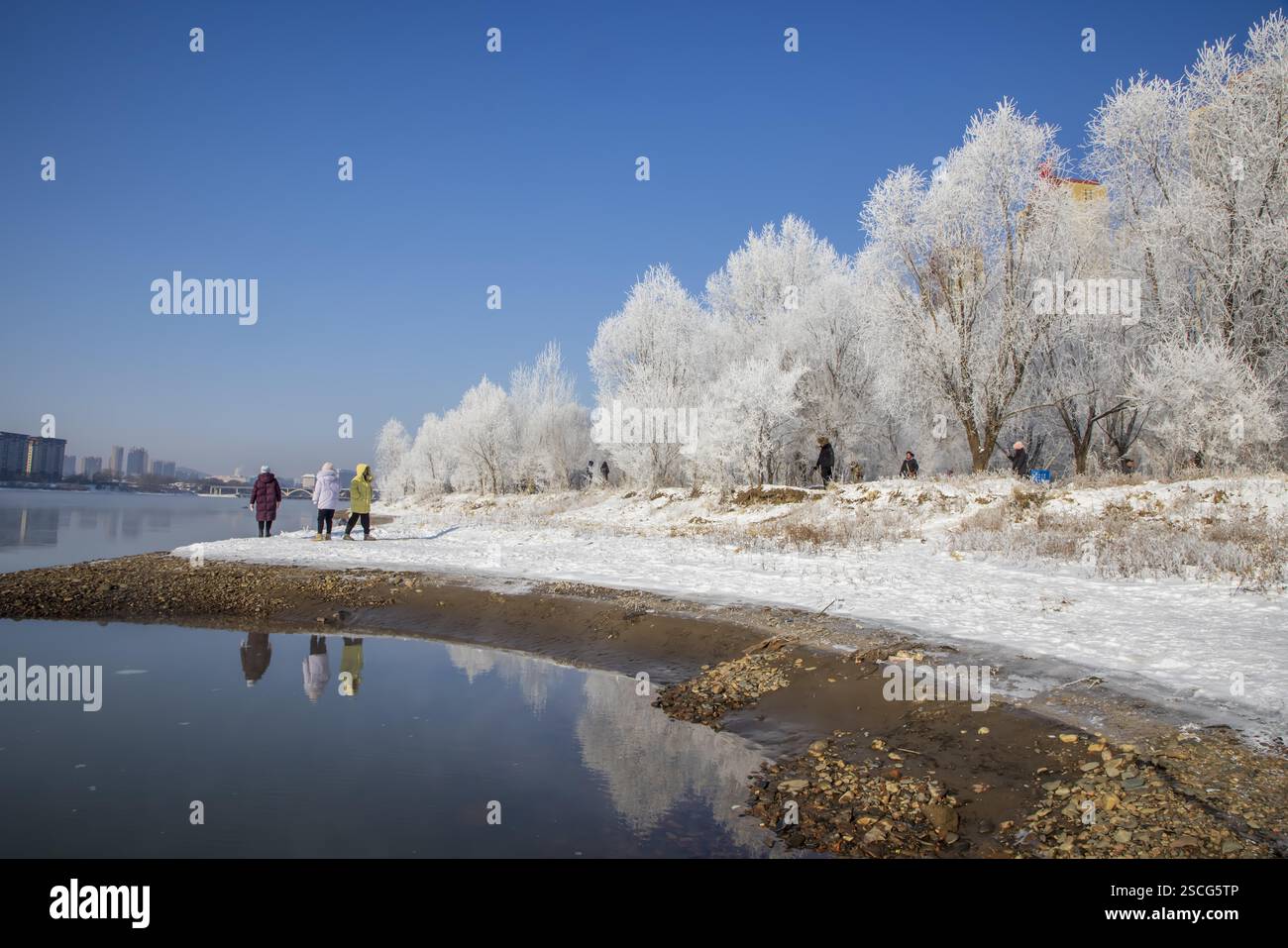 Rime scenery in Jilin City, northeast China's Jilin Province, 31 ...