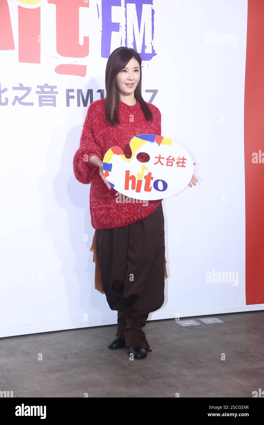 Taiwanese singer and actress Tarcy Su attends an activity in Taipei ...