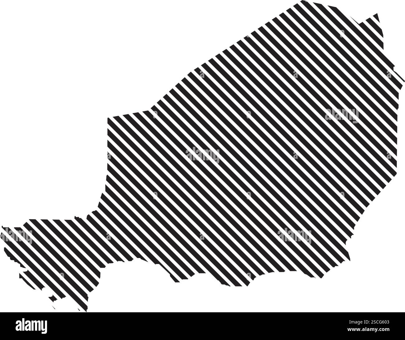 Niger Map Icon Illustration Element Symbol Design Stock Vector Image ...