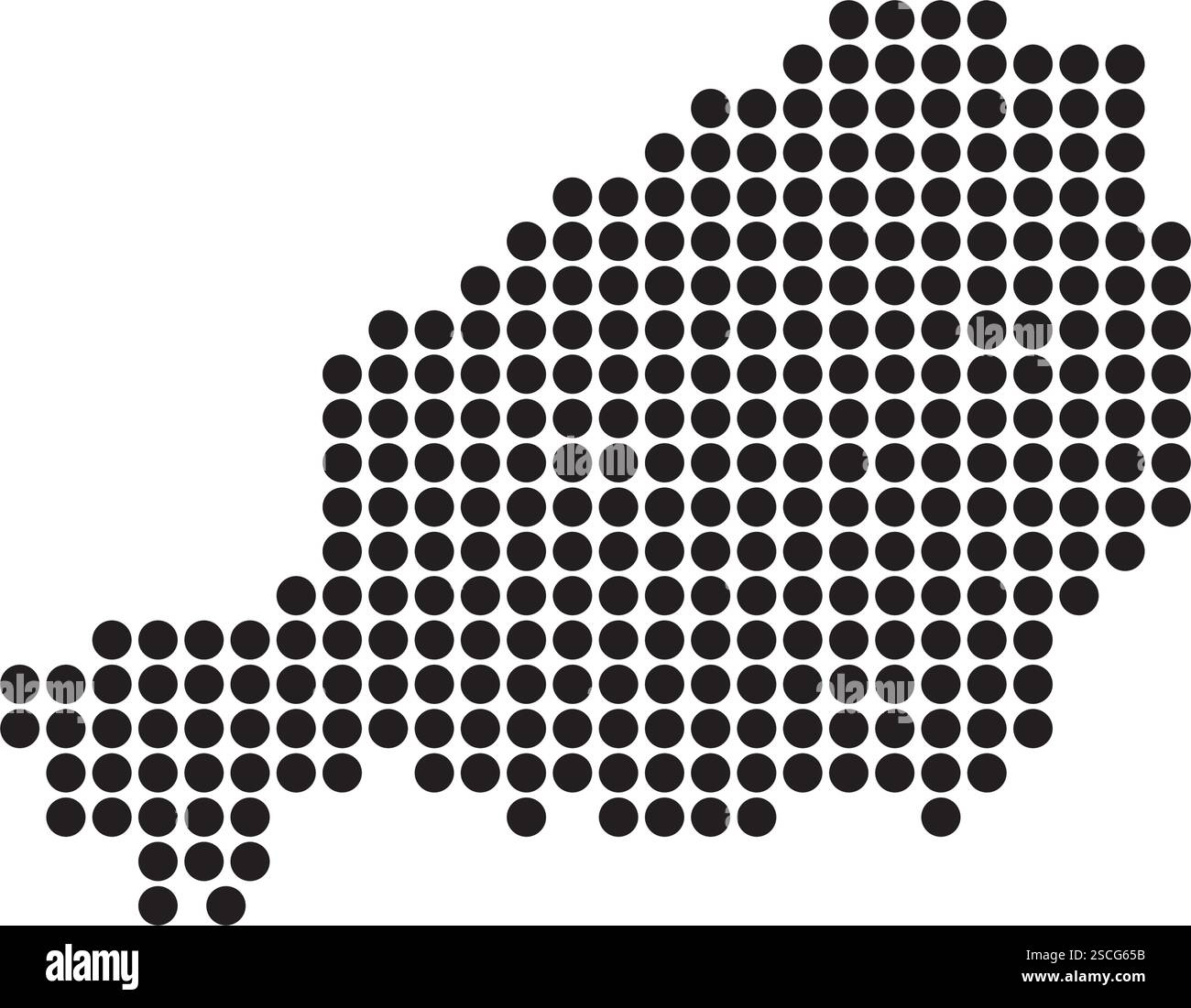 Niger Map Icon Illustration Element Symbol Design Stock Vector Image ...