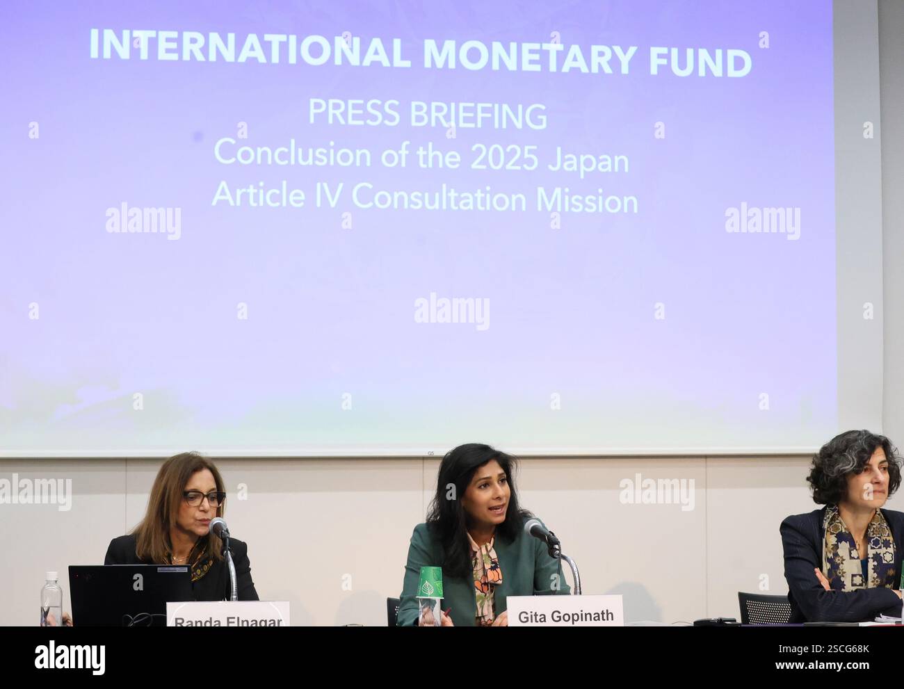 Tokyo, Japan. 7th Feb, 2025. International Monetary Fund (IMF) first ...