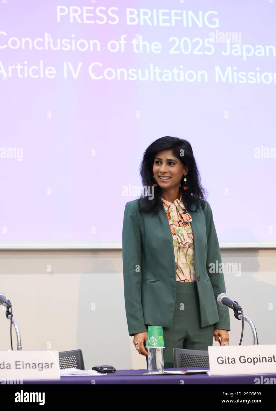 February 7, 2025, Tokyo, Japan - International Monetary Fund (IMF) first deputy managing ...