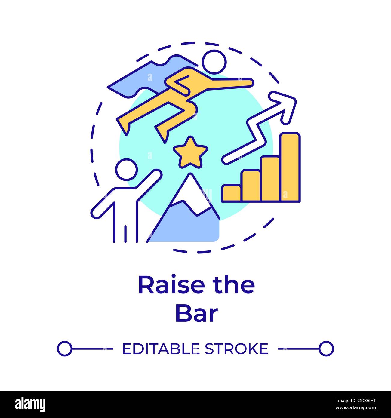 Raise the standards Stock Vector Images - Alamy