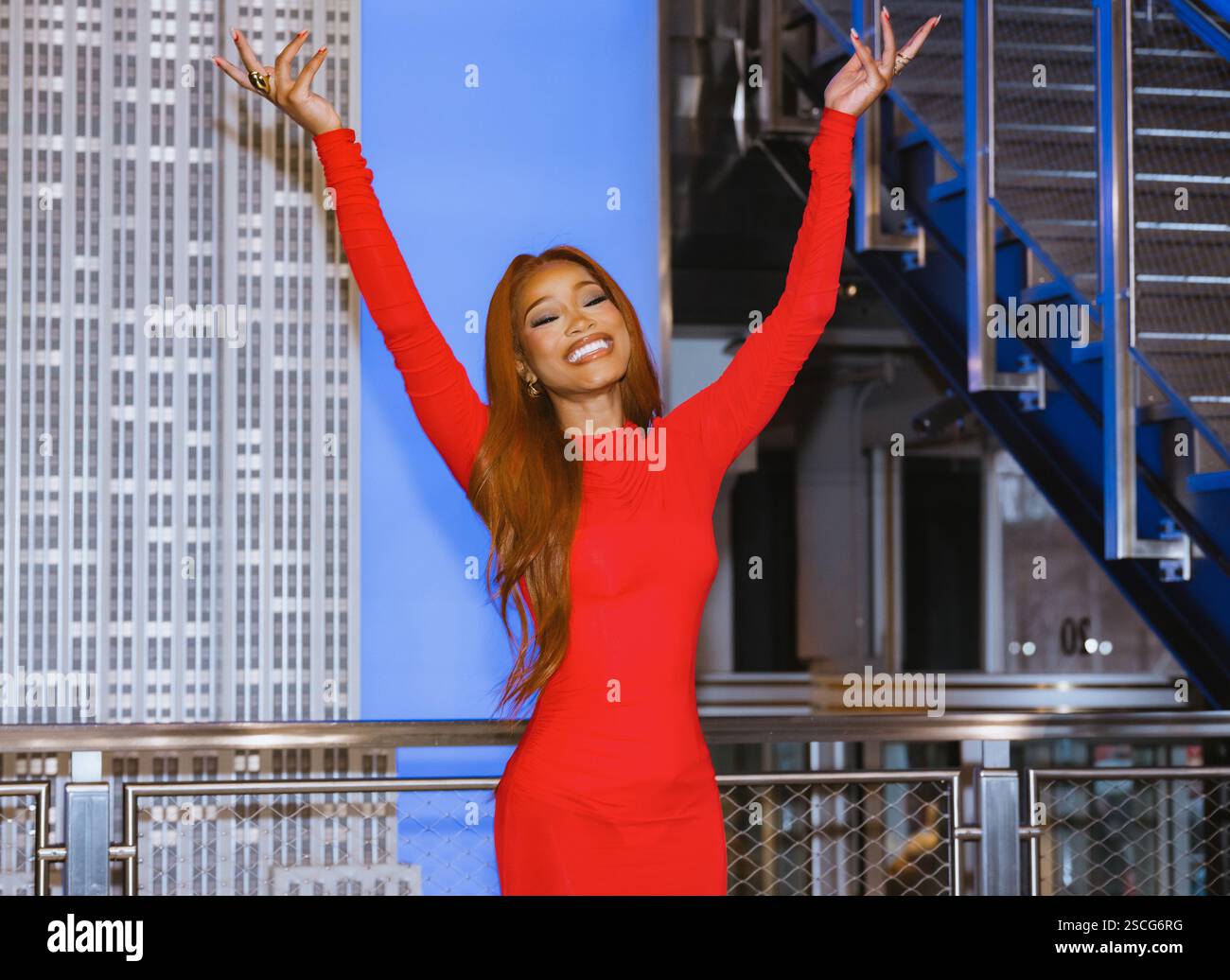 February 6, 2025, New York, New York, USA: Actress singer KEKE PALMER ...