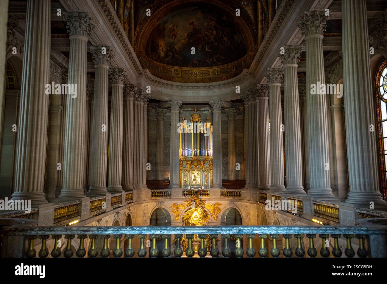 Grand Corinthian Columns and Pipe Organ in the Royal Chapel of ...