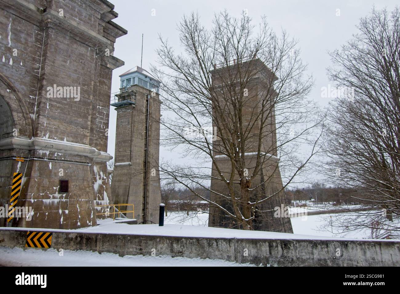 Peterborough Canada - 4 January 2025 - Peterborough Lift Lock is a boat ...