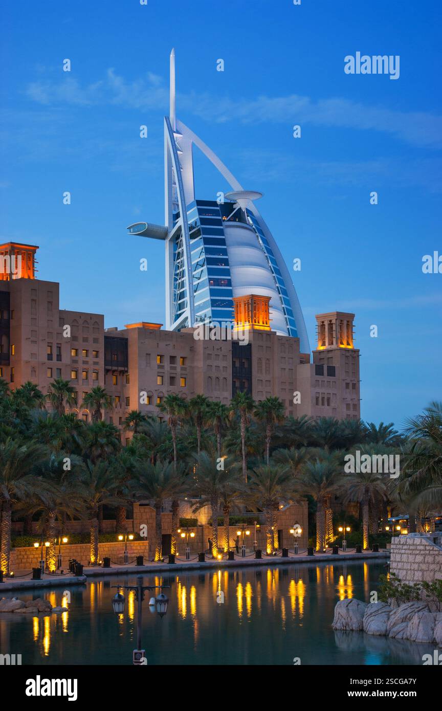 DUBAI, UAE - NOVEMBER 15: View of the hotel Burj Al Arab from Souk ...