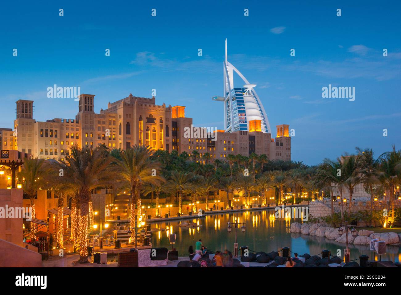 DUBAI, UAE - NOVEMBER 15: View of the hotel Burj Al Arab from Souk ...