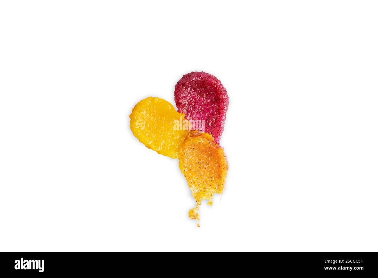 A smudge swatch smear colorful body scrub. Texture background. Product ...