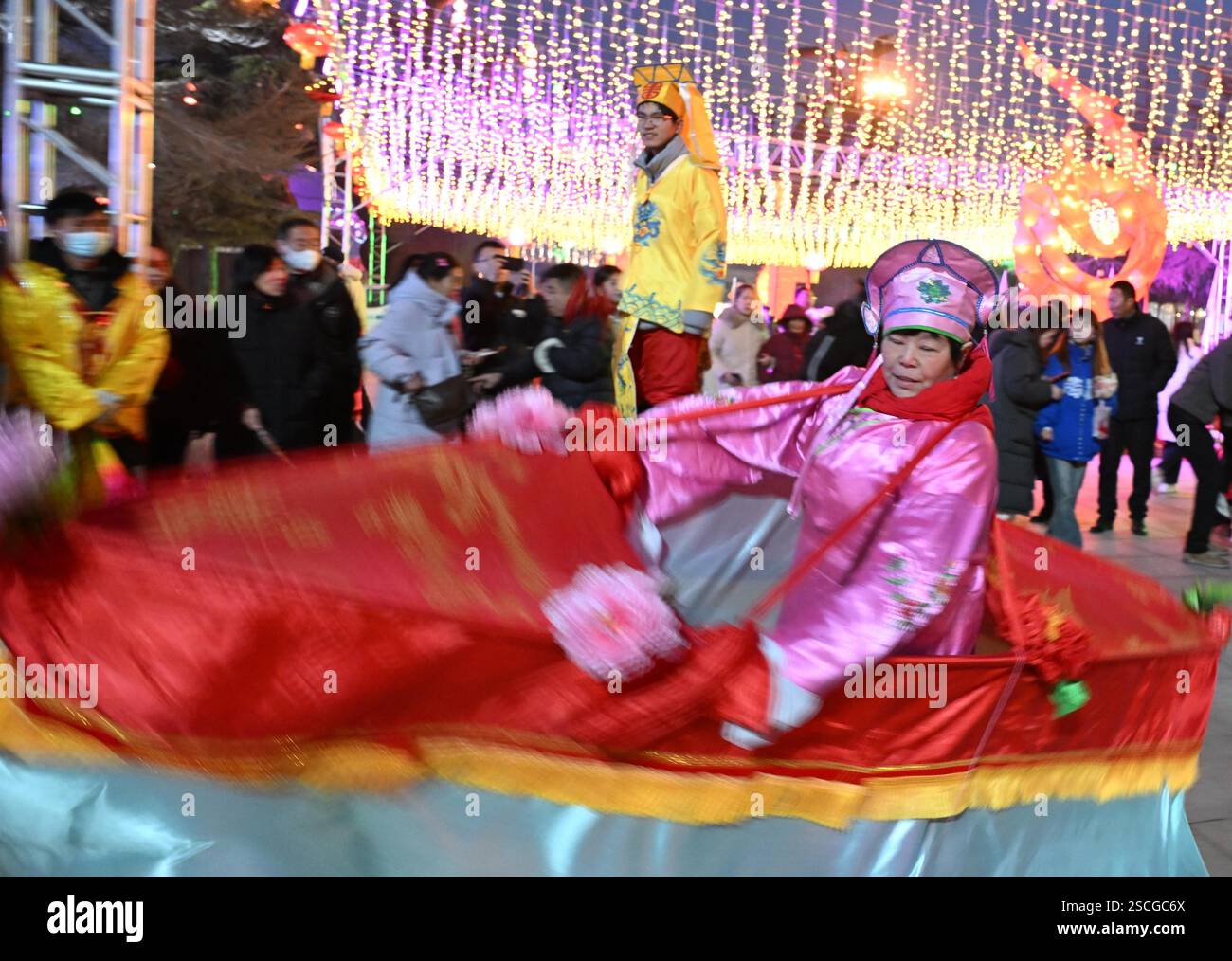 People celebrate the Spring Festival in Puyang City, central China's ...