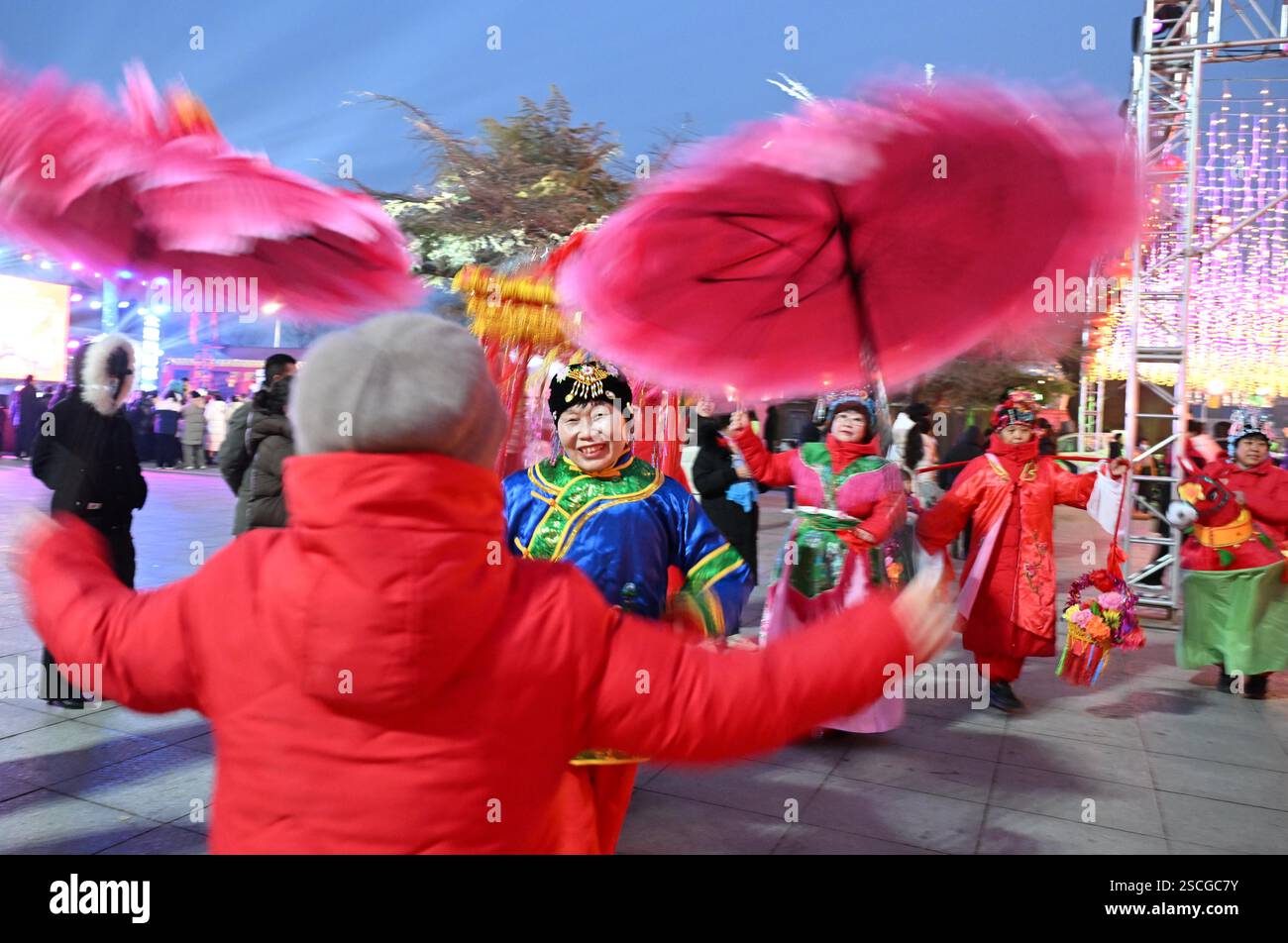 People celebrate the Spring Festival in Puyang City, central China's ...