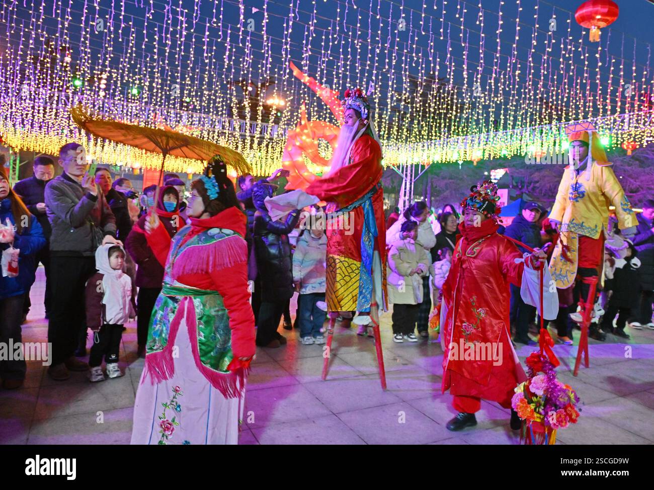 People celebrate the Spring Festival in Puyang City, central China's ...