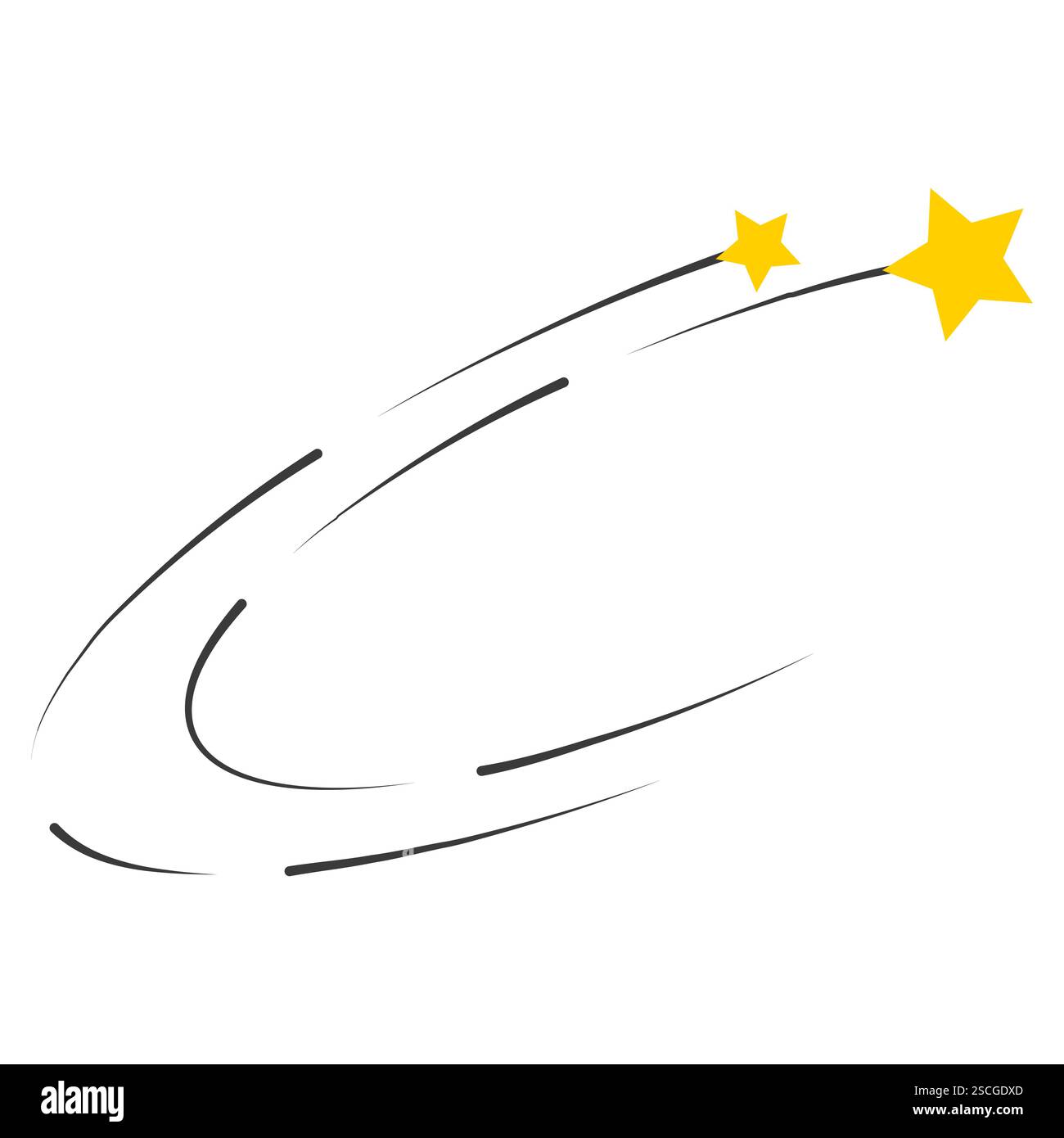 Curved trails Cut Out Stock Images & Pictures - Alamy