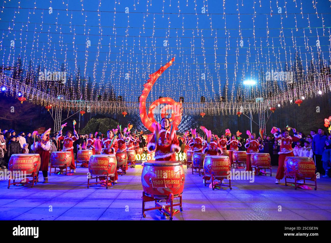 People celebrate the Spring Festival in Puyang City, central China's ...