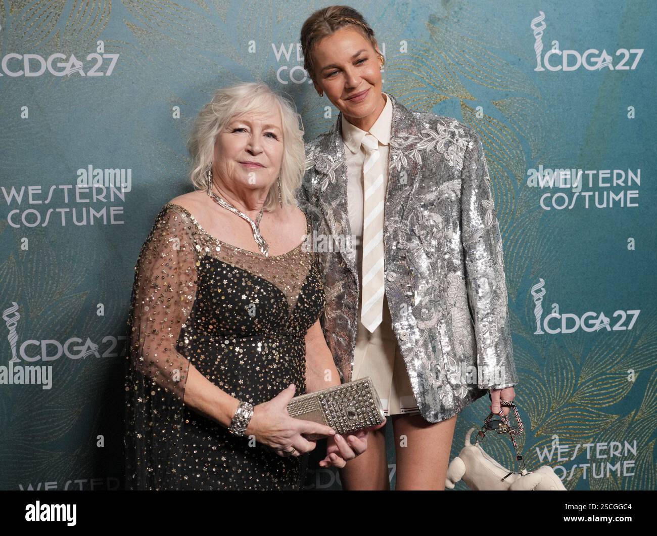 Los Angeles, USA. 06th Feb, 2025. (L-R) Janty Yates and Connie Nielsen ...