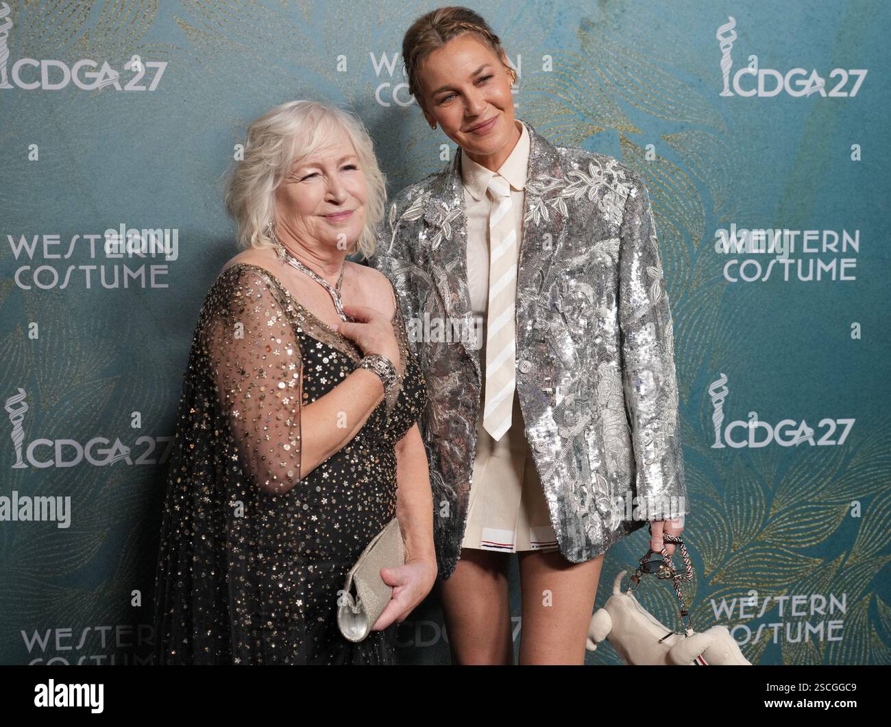 Los Angeles, USA. 06th Feb, 2025. (L-R) Janty Yates and Connie Nielsen ...