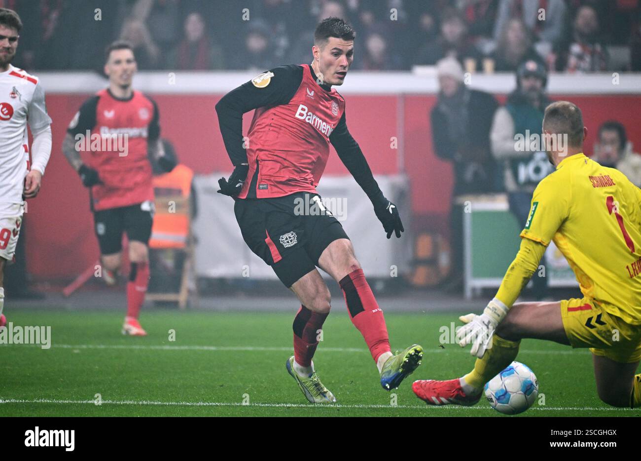 Fussball, Deutschland, DFB-Pokal, Viertelfinale, Herren, Saison 2024/2025, BayArena Leverkusen ...