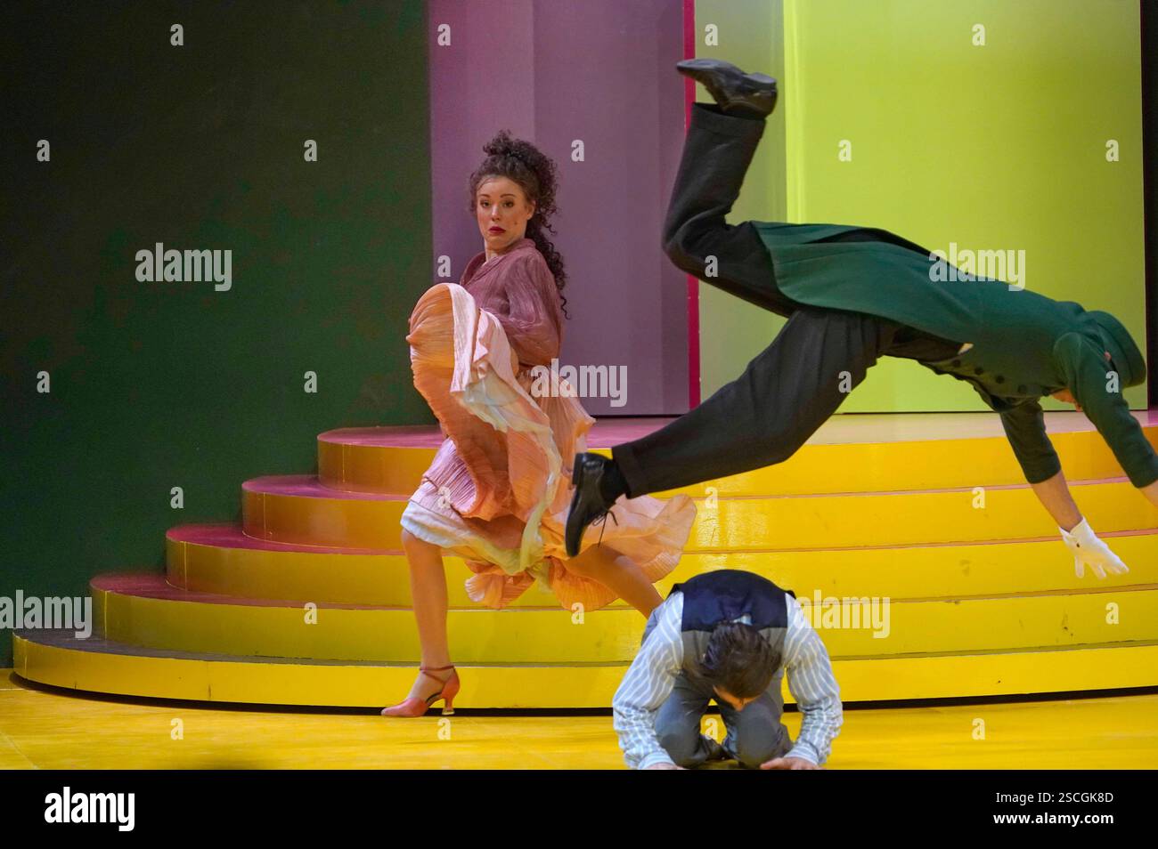 Helena Bohndorf, Florian Anderer und Christopher Nell bei der Fotoprobe ...